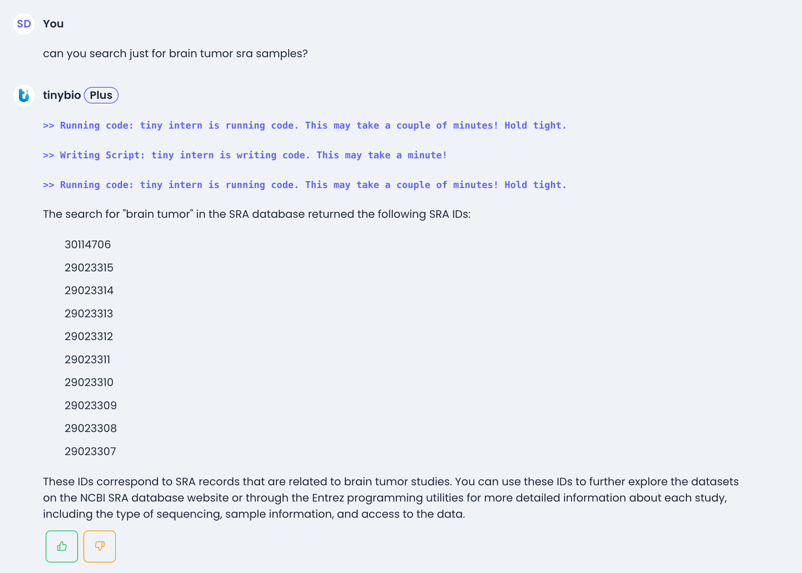 tinybio - ChatGPT for Scientists